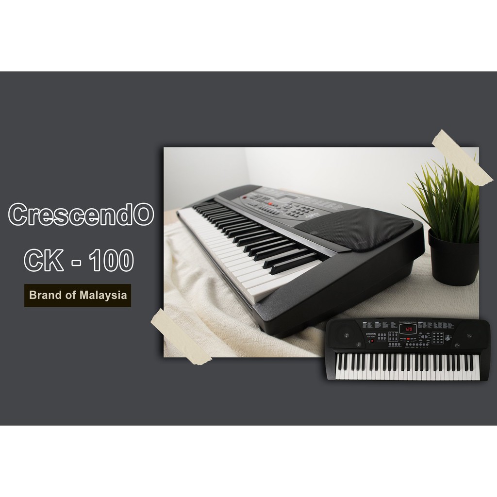 Crescendo CK-100 54 Keys Multifunction Electronic Portable Keyboard ...