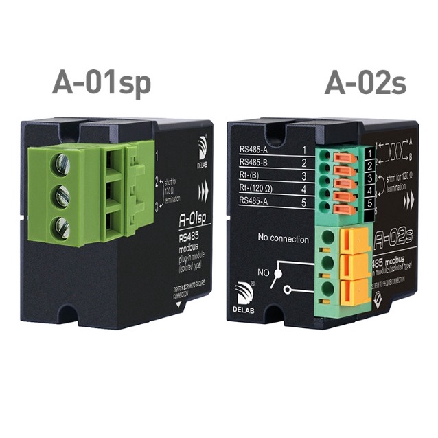 DELAB RS-485 PLUG IN MODULE -A-01sp RS-485 Modbus RTU -A-02s RS-485 ...