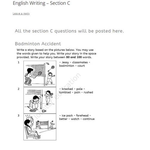 UPSR English Writing - Section C (FULL VERSION) | Shopee Malaysia