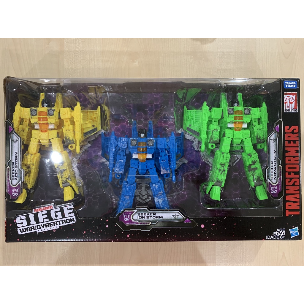 TRANSFORMERS SIEGE WAR OF CYBERTRON DECEPTICON RAINMAKERS 3PACK Acid ...