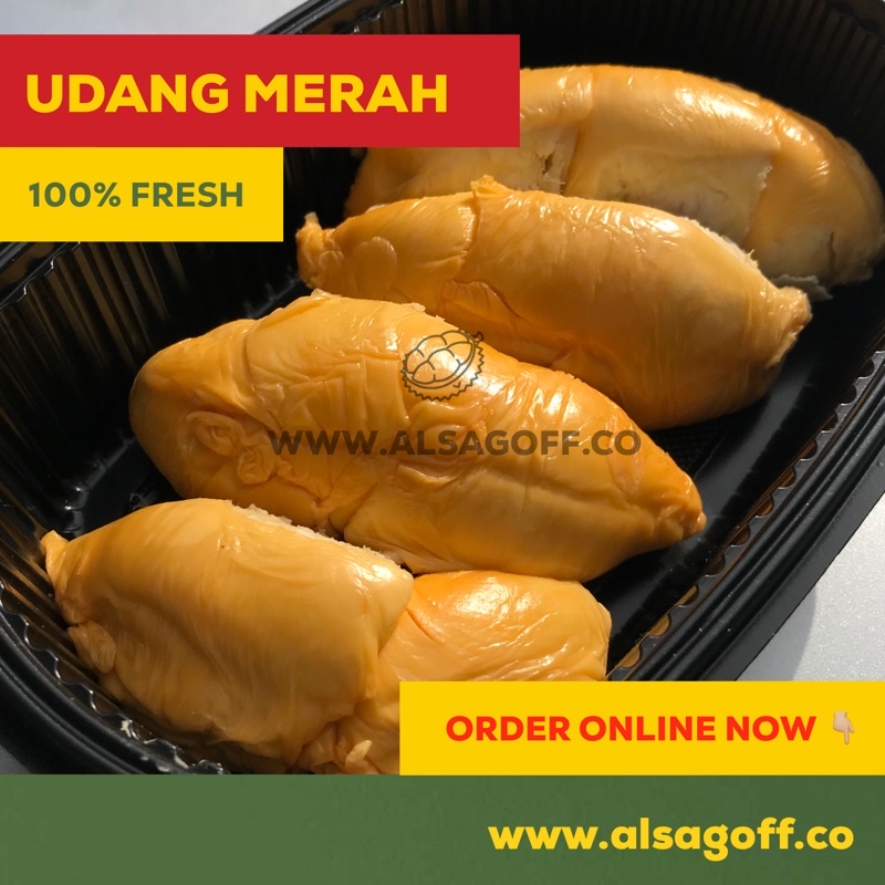 Durian UDANG MERAH Fresh - Klang Valley Only | Shopee Malaysia