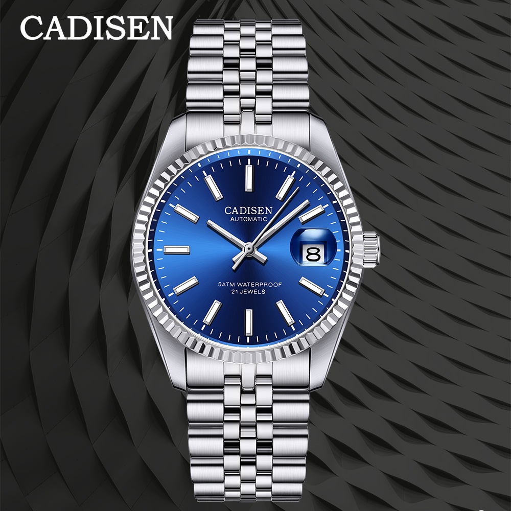 CADISEN Men's Watches Luxury Automatic Mechanical Waterproof Original With Box Stainless Steel ...