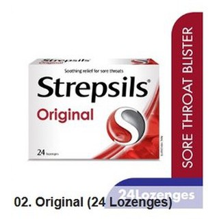 Strepsil 24's Sore Throat Lozenges Original, Vitamin C, Honey Lemon ...
