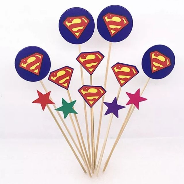 [READY STOCK] Superman Birthday Cake Topper | Shopee Malaysia