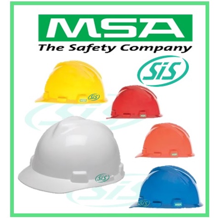 ‼️NEW STOCK 2022‼️ MSA Helmet V Gard Safety Helmet With Fas Trac ...