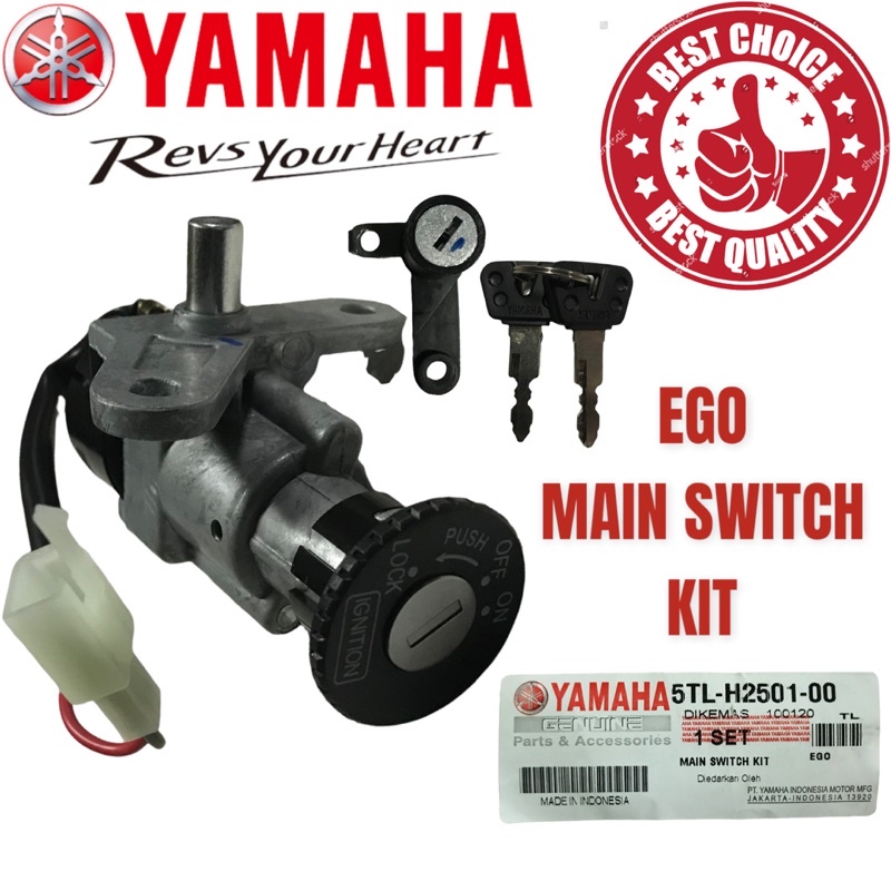YAMAHA EGO 5TL MAIN SWITCH KIT KEY SET LOCK SET SUIS KUNCI STEERING ...