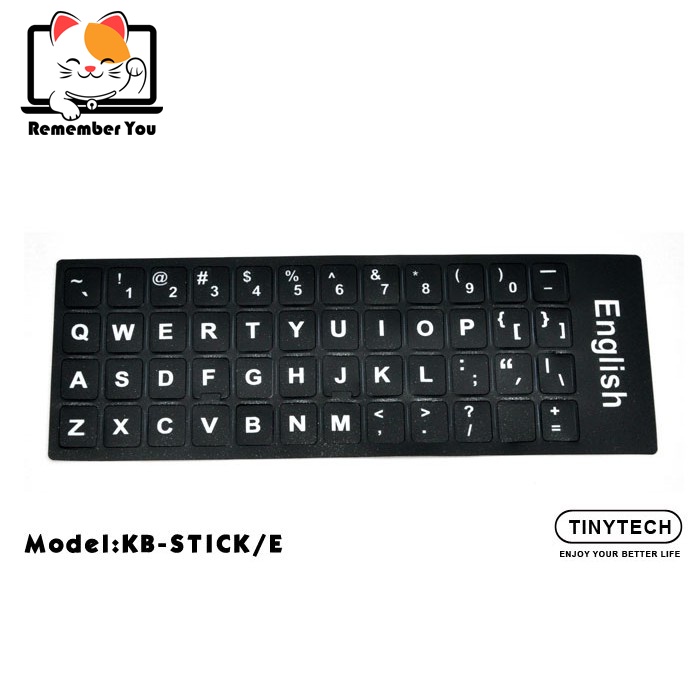 Tinytech English alphabet letters keyboard stickers / Font Sticker for ...