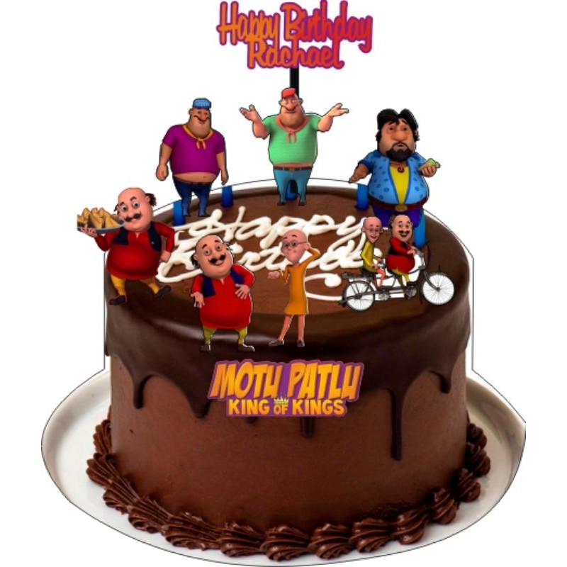 Motu patlu cake topper include name (1set) | Shopee Malaysia