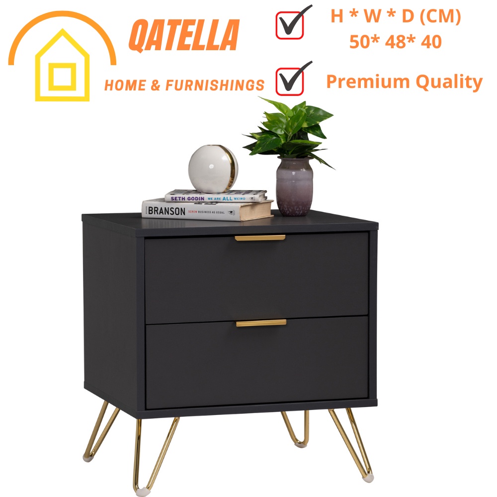 VOLOS Bedside Table/ Bedroom Side Table/ Coffee Table/ Meja Kecil Tepi Katil/ Meja Sisi Katil ...