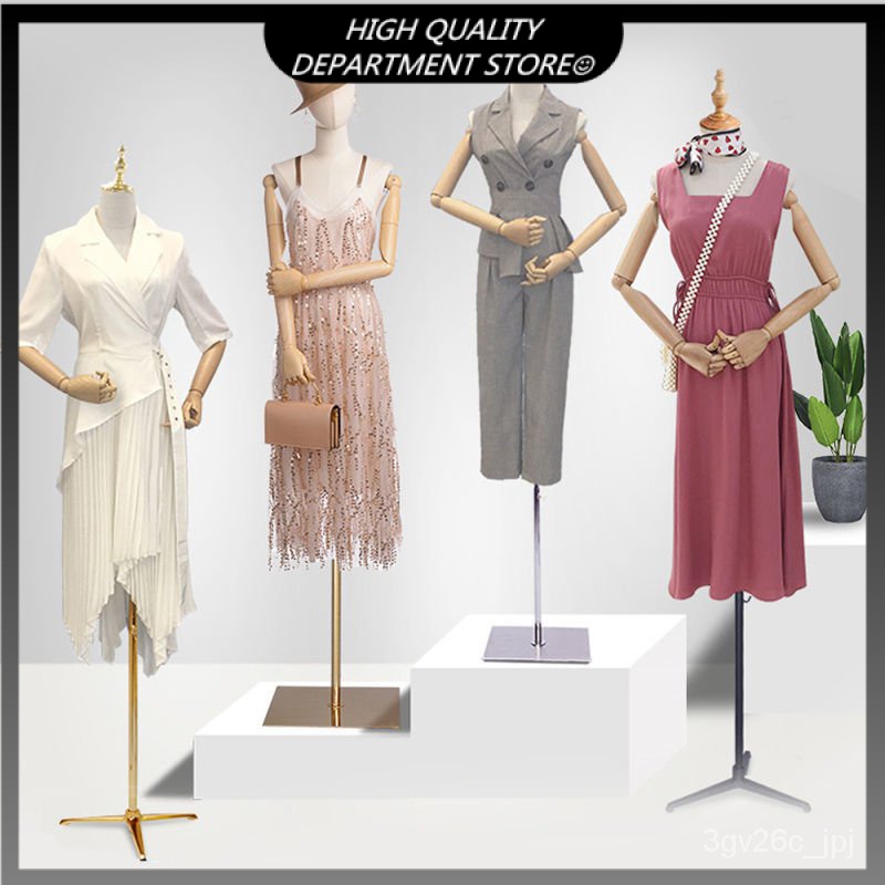 Clothing store window display mannequin rack cloth cover dummy half ...