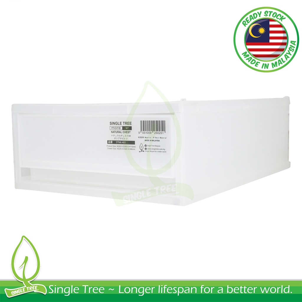 1 X SINGLE TREE A4 Single Desktop Storage Drawer Stationery Organizer ...