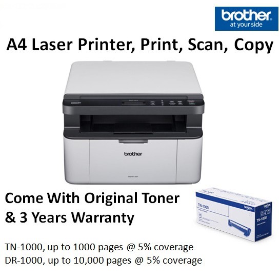Brother DCP-1510 3 in 1 Monochrome Laser Printer 1510 | Shopee Malaysia
