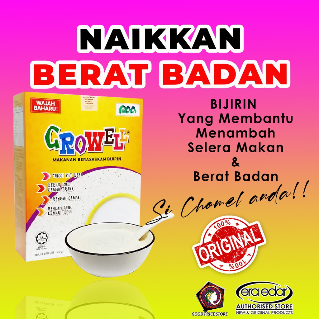 GROWELL HQ Makanan Bijirin Bayi Tambah Berat Badan Baby Selera Makan ...