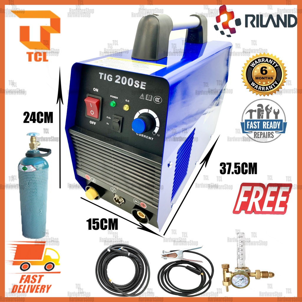 Riland TIG 200SE Portable Inverter Tig Welding Machine - For Stainless ...