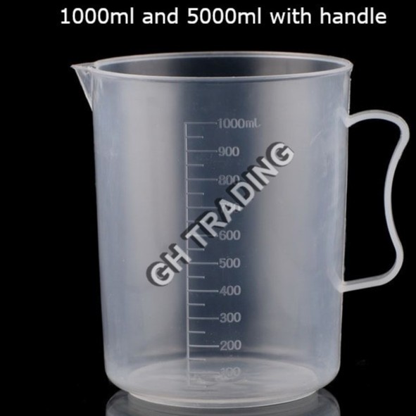 Beaker Kitchen Jug Measuring Cup Laboratory Plastic Beaker V-Shaped ...