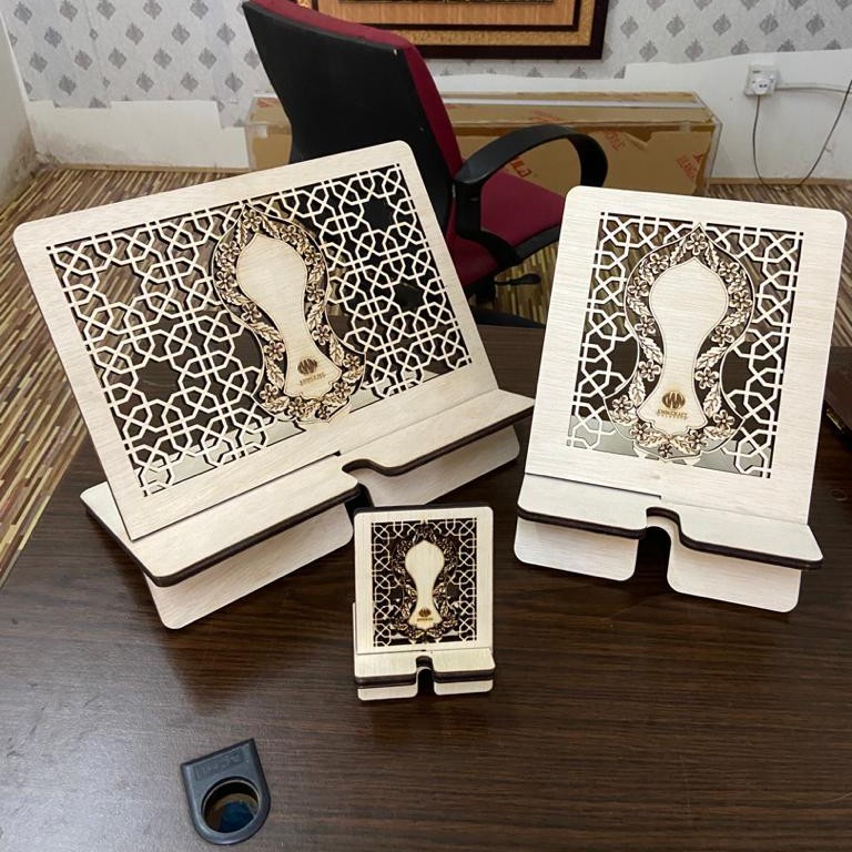 Rehal Quran/Tab Holder / phone holder Islamic Capal Pattern | Shopee ...
