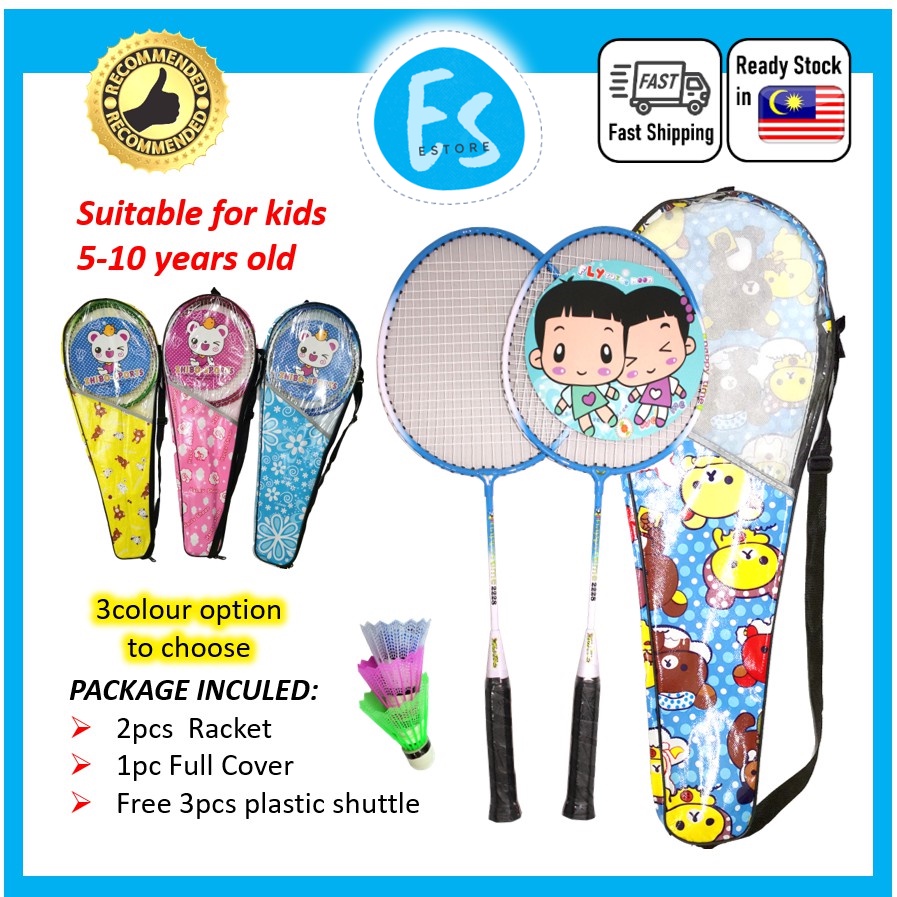 [ Ready Stock ]230 JUNIOR BADMINTON RACKET SET 60cm | Shopee Malaysia