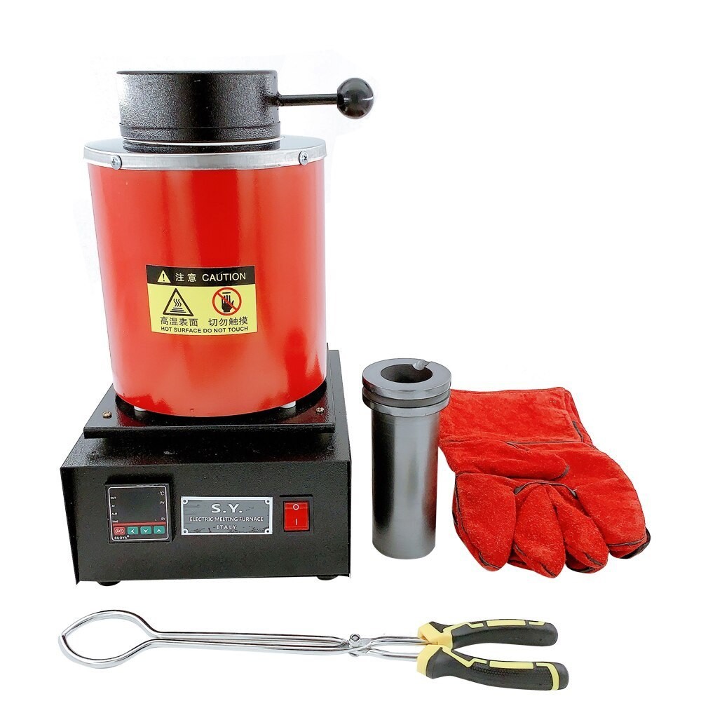 💥READY STOCK💥2kg Electric Melting Furnace with Graphite Crucible and ...