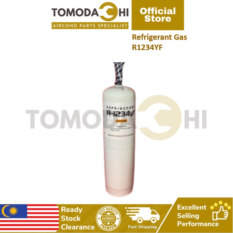 TOMODACHI Car Aircond Gas R1234YF 800g Net Refill Gas Air Cond Kereta ...