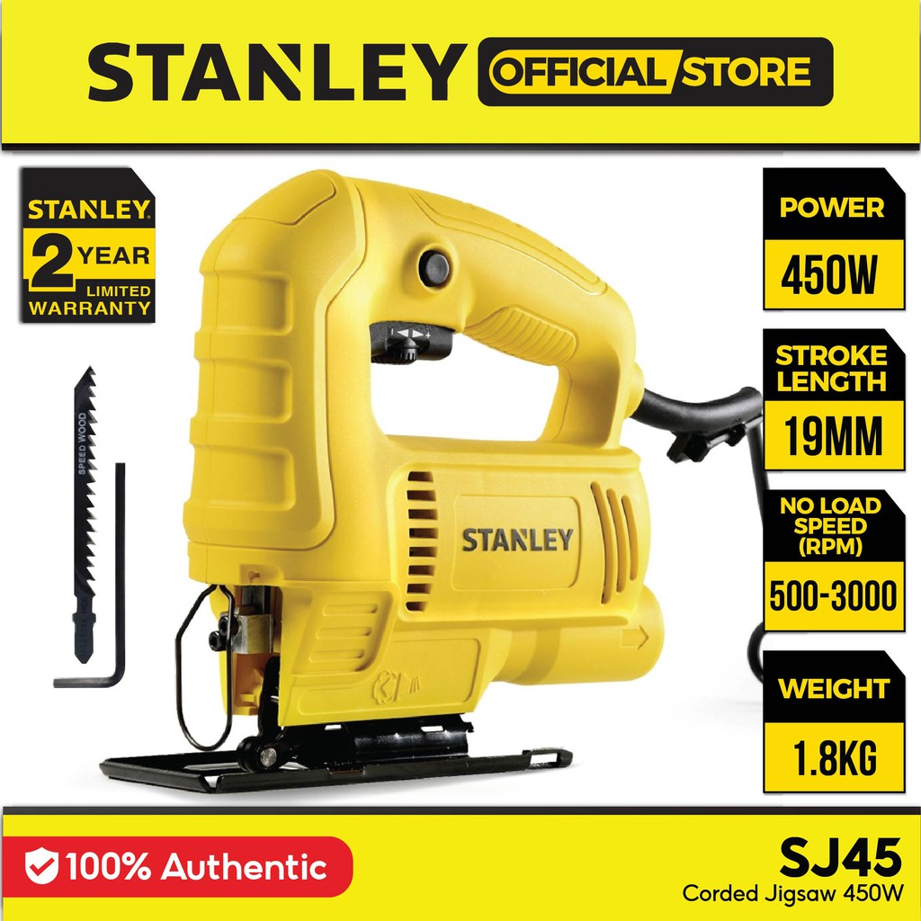 STANLEY SJ45 CORDED JIGSAW 450W 500-3000RPM | Shopee Malaysia
