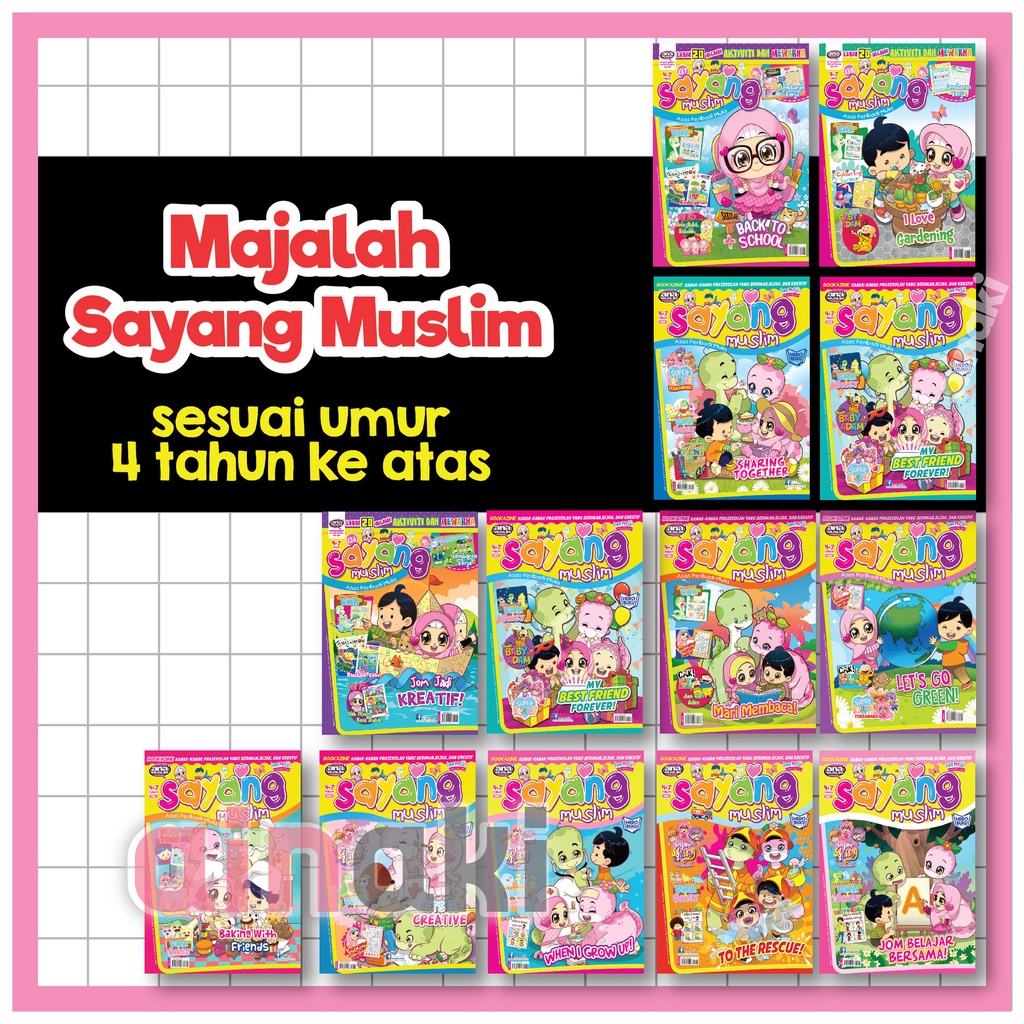 ANA MUSLIM Majalah Sayang Muslim Edisi 136-147 Buku Cerita dan Aktiviti Kanak Kanak Buku Kanak ...