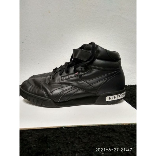 Reebok Classic triple black hight cut | Shopee Malaysia