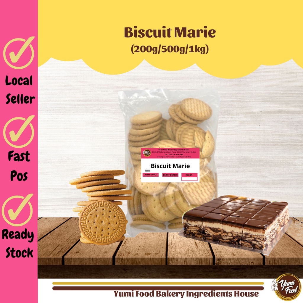 [READY STOCK] Biscuit Marie/ Biskut Marie 200g/500g/1kg | Shopee Malaysia