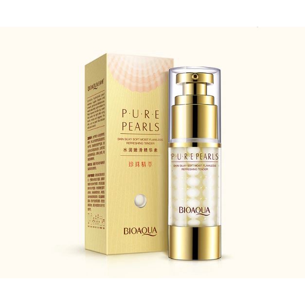 BIOAQUA PURE PEARLS Skin Silky Soft Hydra Moist Flawless Refreshing ...