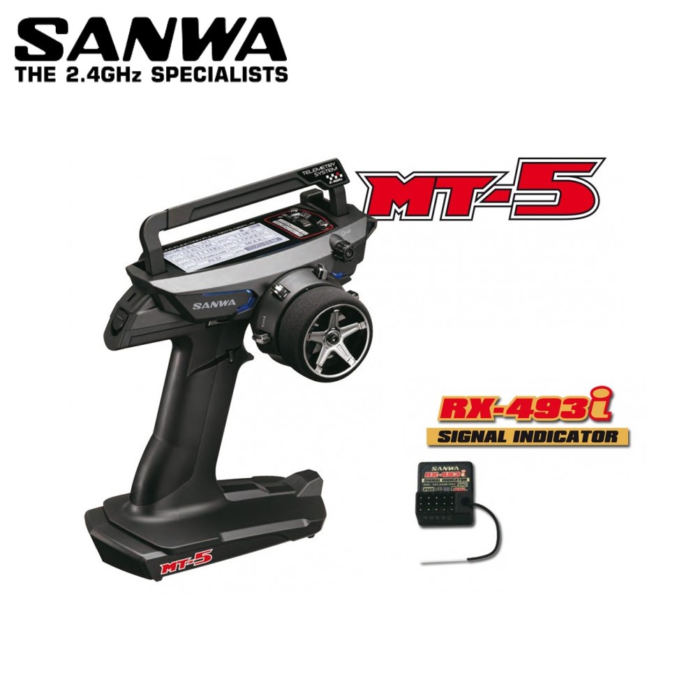 Sanwa MT5 MT-5 4 Channel 2.4GHz Radio System With RX-493i Receiver | Shopee Malaysia