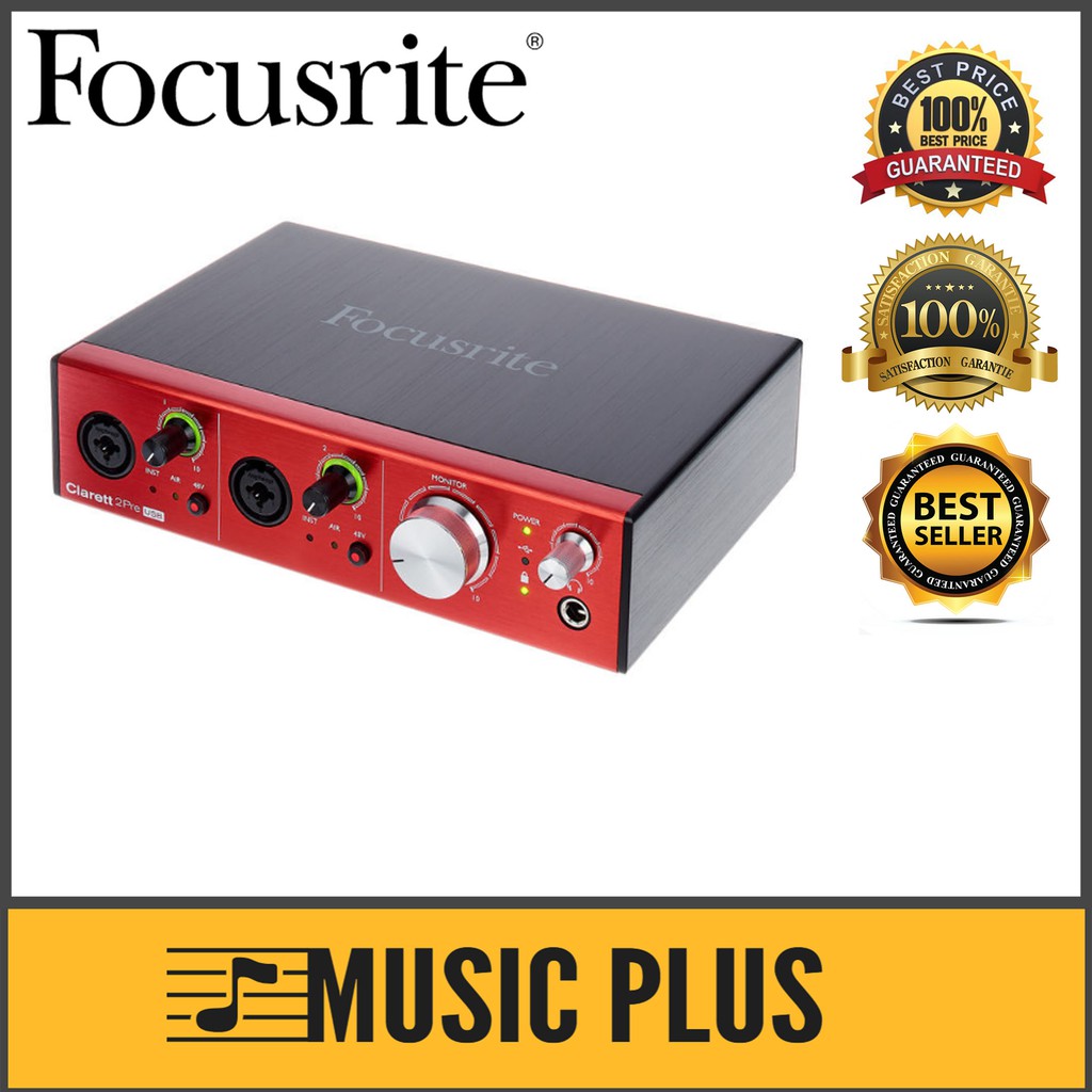 Focusrite Clarett 2Pre 10x4 Thunderbolt Audio Interface (2 Pre) | Shopee Malaysia