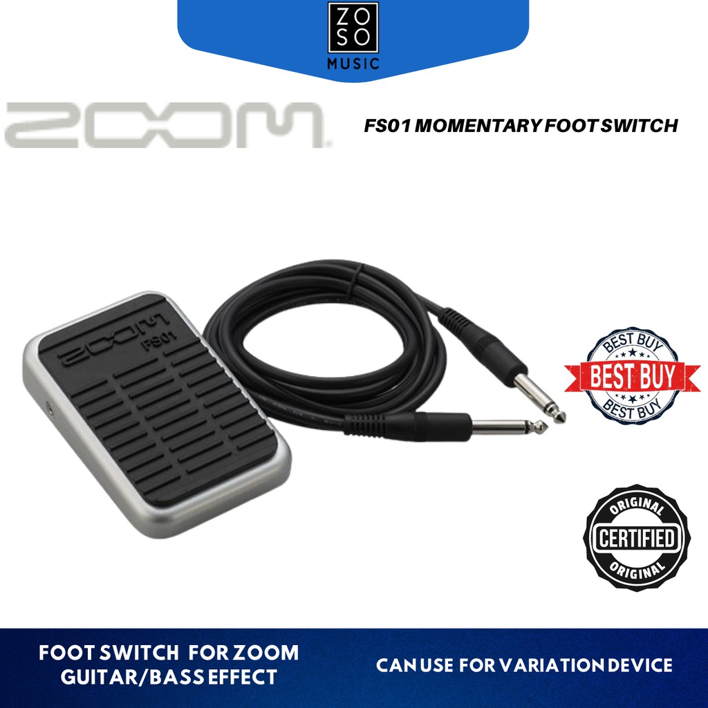 FS01 Momentary Foot Switch for Zoom guitar and bass effects devices ...