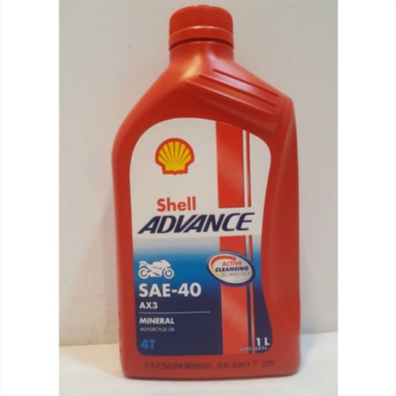 SHELL SAE 40 4T MINYAK HITAM 100% ORIGINAL MALAYSIA | Shopee Malaysia