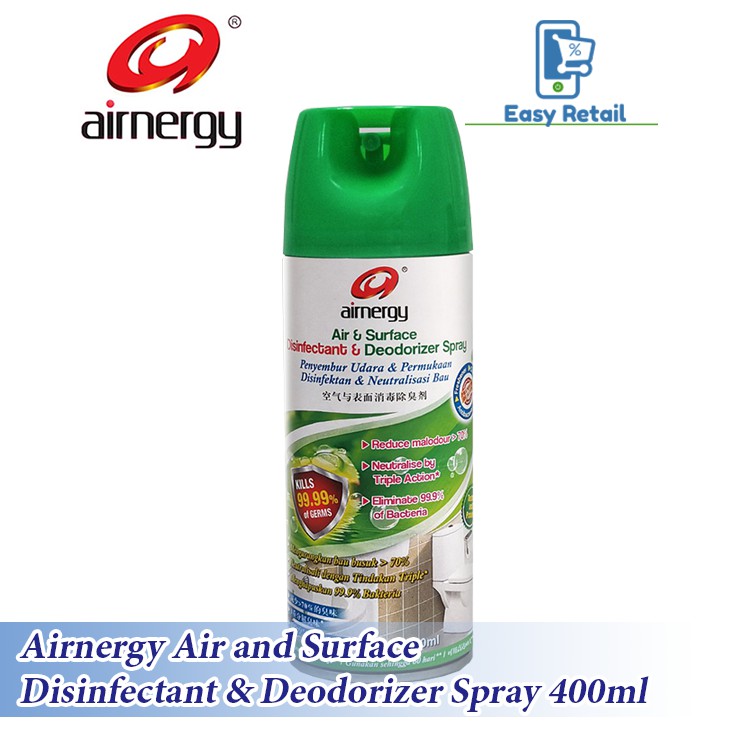 Kill 99.99% of Germs| Airnergy Air and Surface Deodorizer Disinfectant ...