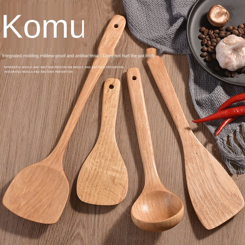 Rumah Sekop Kayu Sudu Kayu Kuali Tidak Melekat Kegunaan Khas Pemegang ...