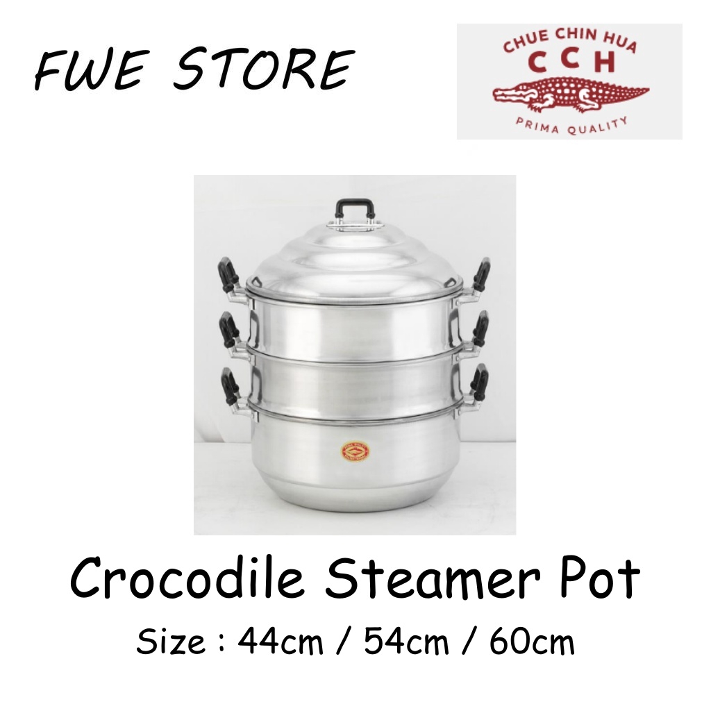 CCH Aluminium Steamer Pot 3 Layer Steam Pot / Periuk Kukus (44cm / 54cm ...