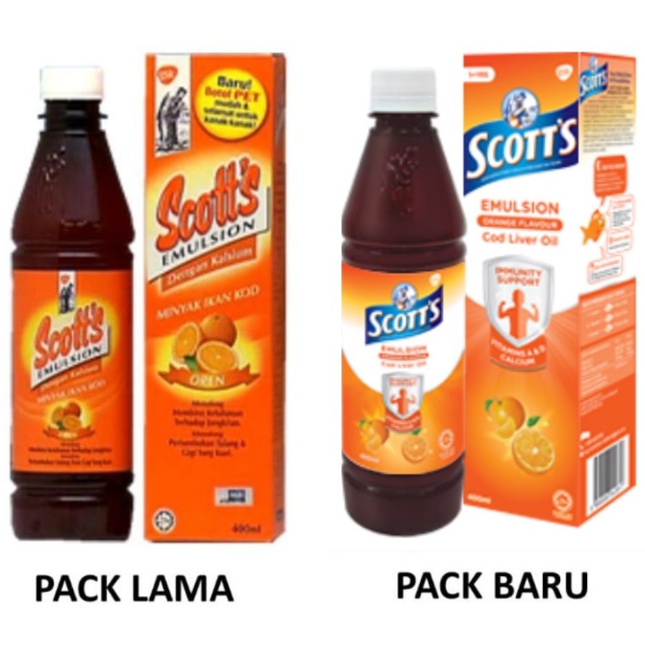 Scott's Emulsion Original / Orange (200ml / 400ml) | Shopee Malaysia