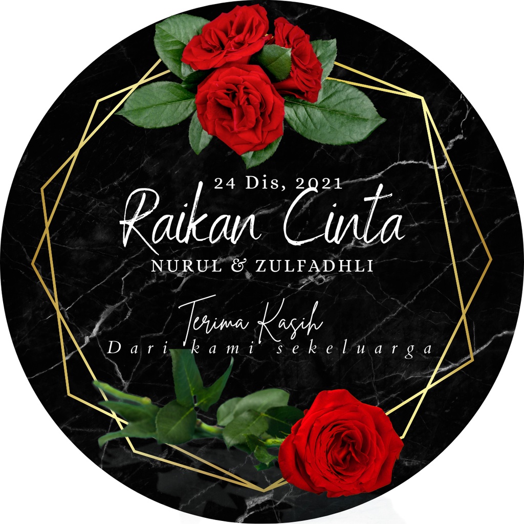 BUTTON/STICKER KENDURI KAHWIN GOODIES | Shopee Malaysia