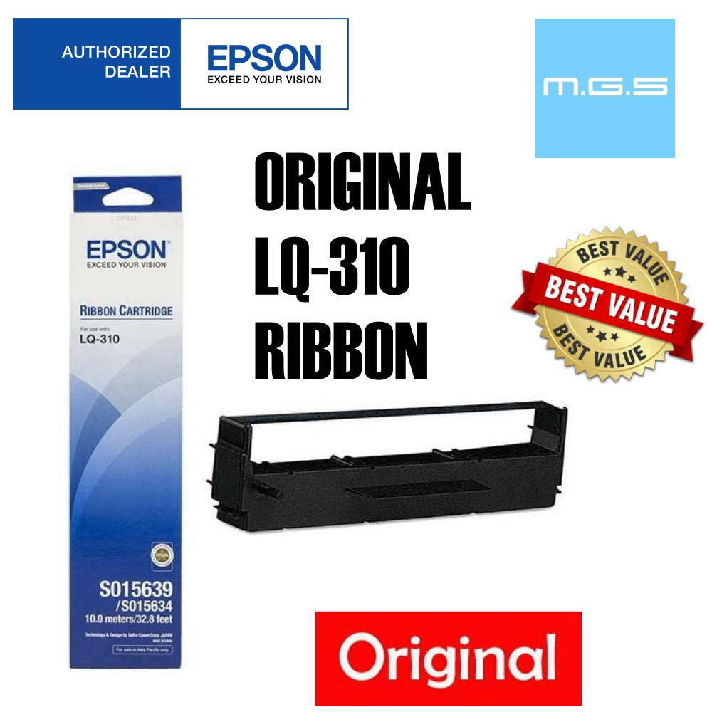 Epson LQ310 Ribbon Cartridge S015639 - 100% ORIGINAL | Shopee Malaysia