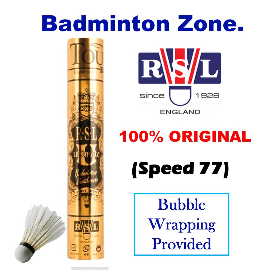 RSL Ultimate Original (Bubble Wrapping) (Speed 77) Badminton ...