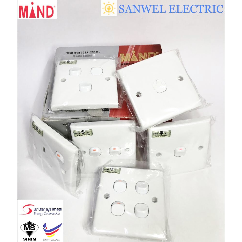 Mind Switches and Socket Outlet 2K~Series (With SIRIM APPROVAL ...