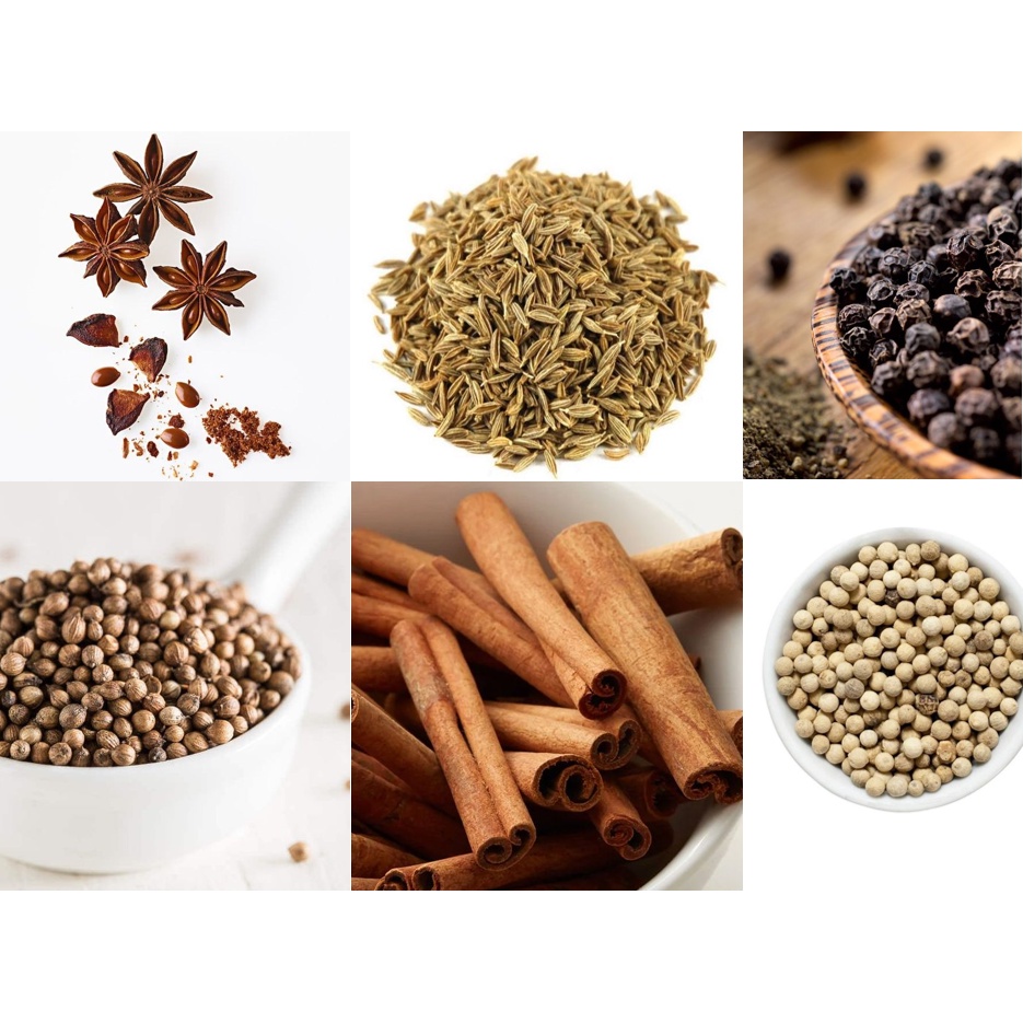 REMPAH RATUS Kayu Manis/ Biji Ketumbar/ Lada Hitam/ Lada Putih/ Bunga ...