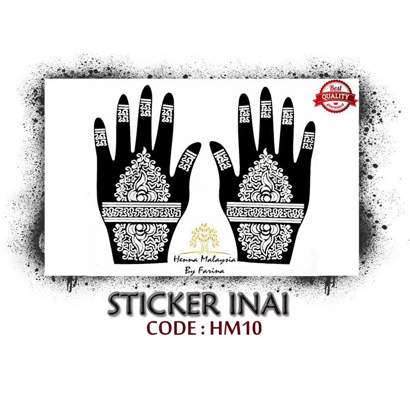 STICKER INAI HENNA STENCIL | Shopee Malaysia