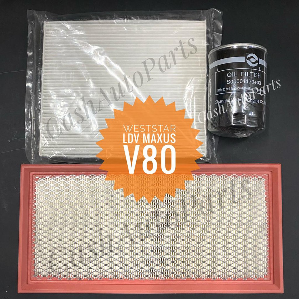 Original weststar ldv maxus v80 oil filter / air filter / aircond ...