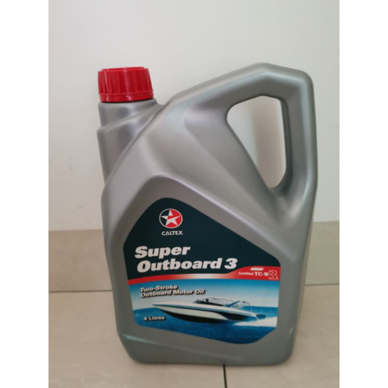 (2T Oil) Caltex Super Outboard 3 TCW3 (4L) | Shopee Malaysia