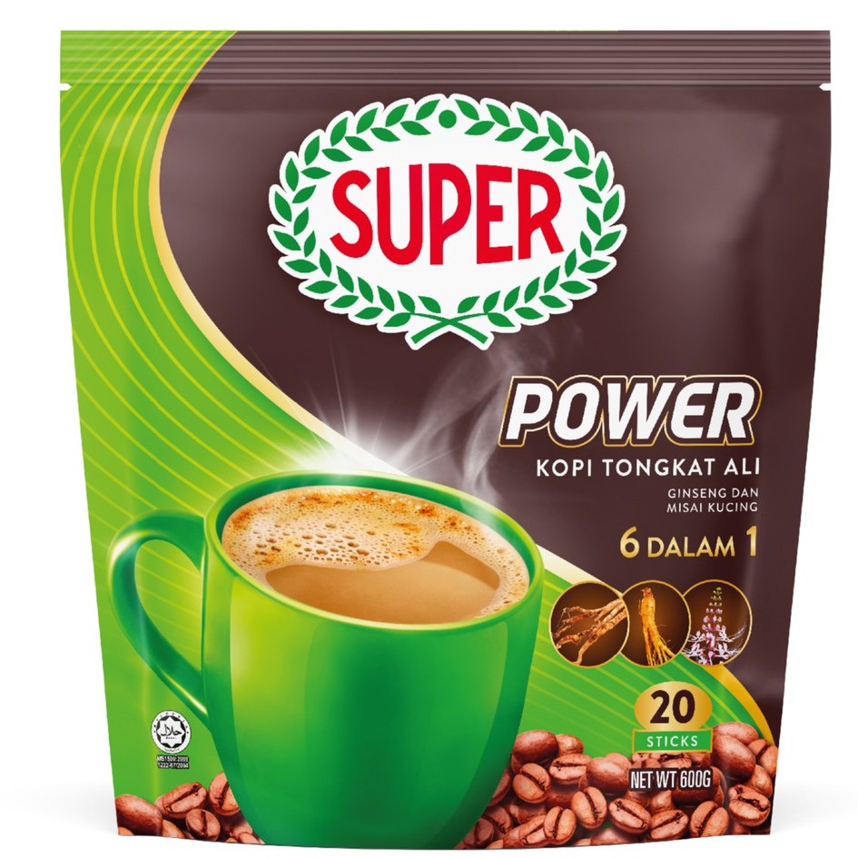 SUPER Power 6in1 Coffee with Tongkat Ali, Ginseng and Misai Kucing ...