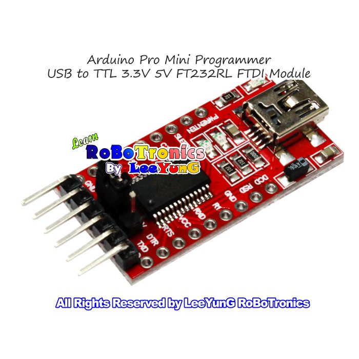 Arduino Programmer FT232RL FTDI USB to TTL Serial TX RX 3.3V 5V USB ...