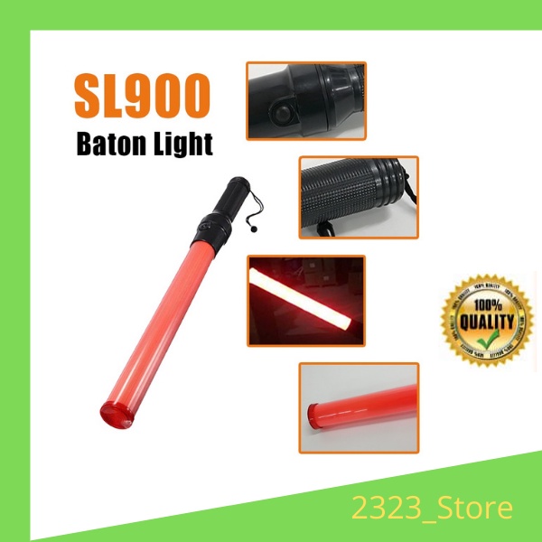 (2 FUNCTION) 54CM LED SAFETY TRAFFIC BATON REVOLVING LIGHT (RED ...