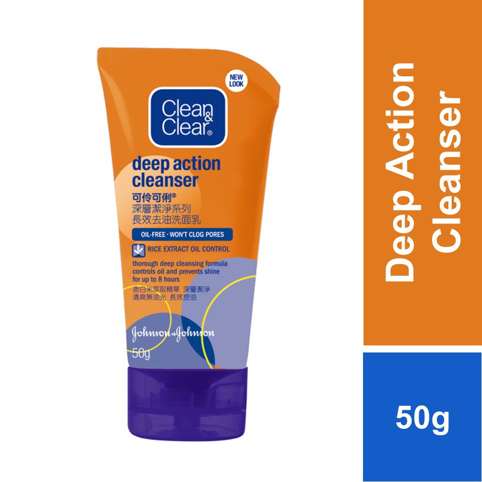 Clean & Clear Deep Action Cleanser 50g | Shopee Malaysia