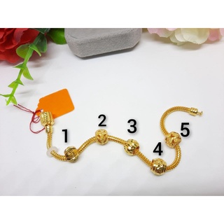CHARM PANDORA BEAD BUDGET EMAS 916 GOLD TULEN EMAS 916 FREE RUBBER ...