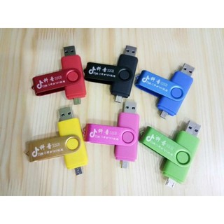 Original Tik Tok New 32GB OTG TikTok 抖音 OTG Micro USB Pendrive | Shopee ...
